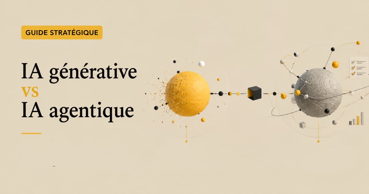 IA générative vs IA agentique: comprendre la frontière - Moov AI