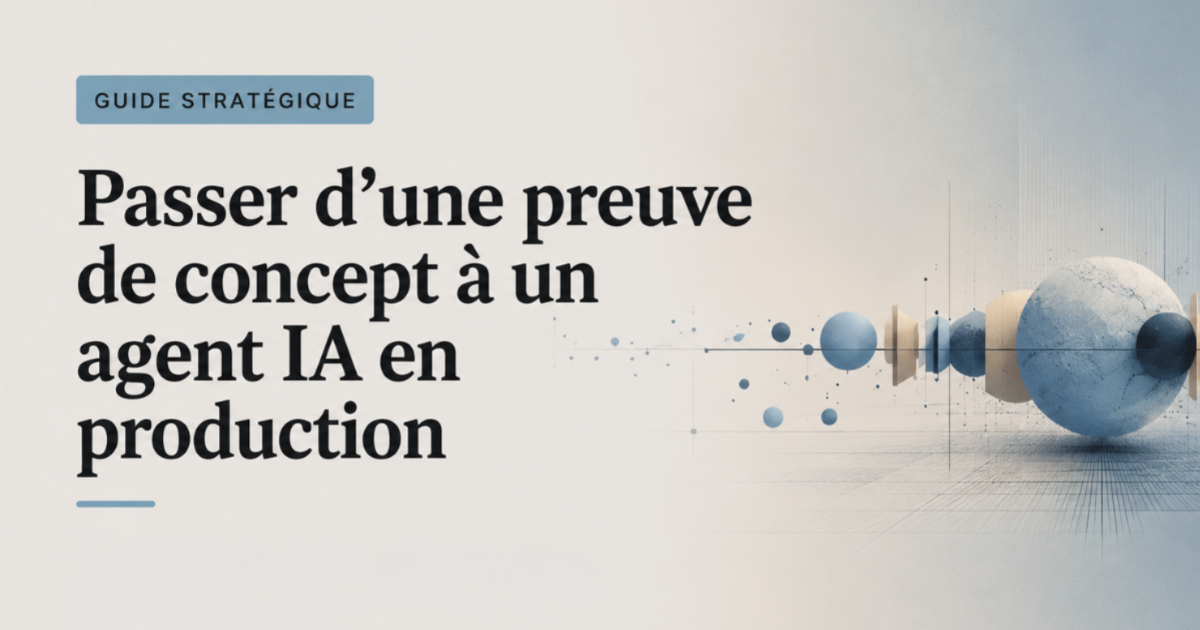 De la preuve de concept à la production : structure technologique et ...